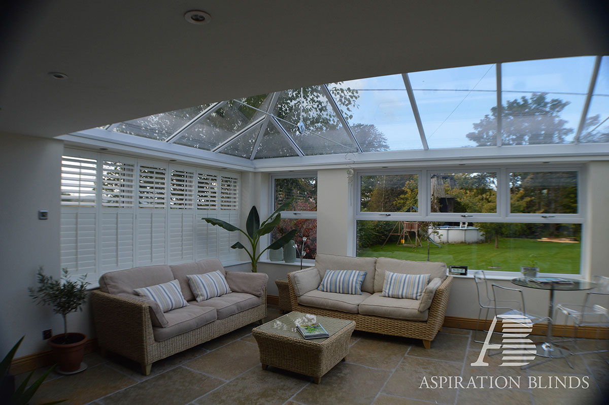 Conservatory Style Plantation Window Shutters by Aspiration Blinds